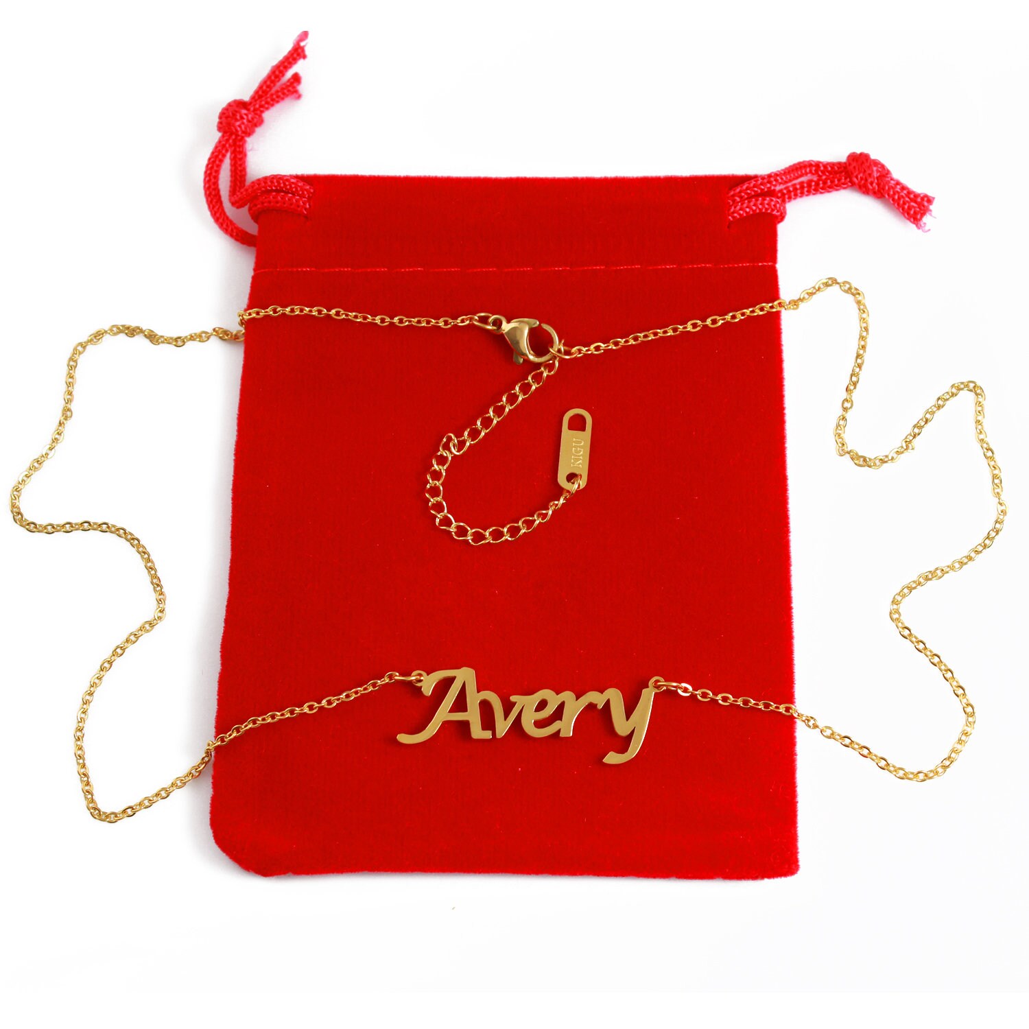 Avery 18ct Personalised Name Necklace Rose Gold/Gold/Silver | Etsy