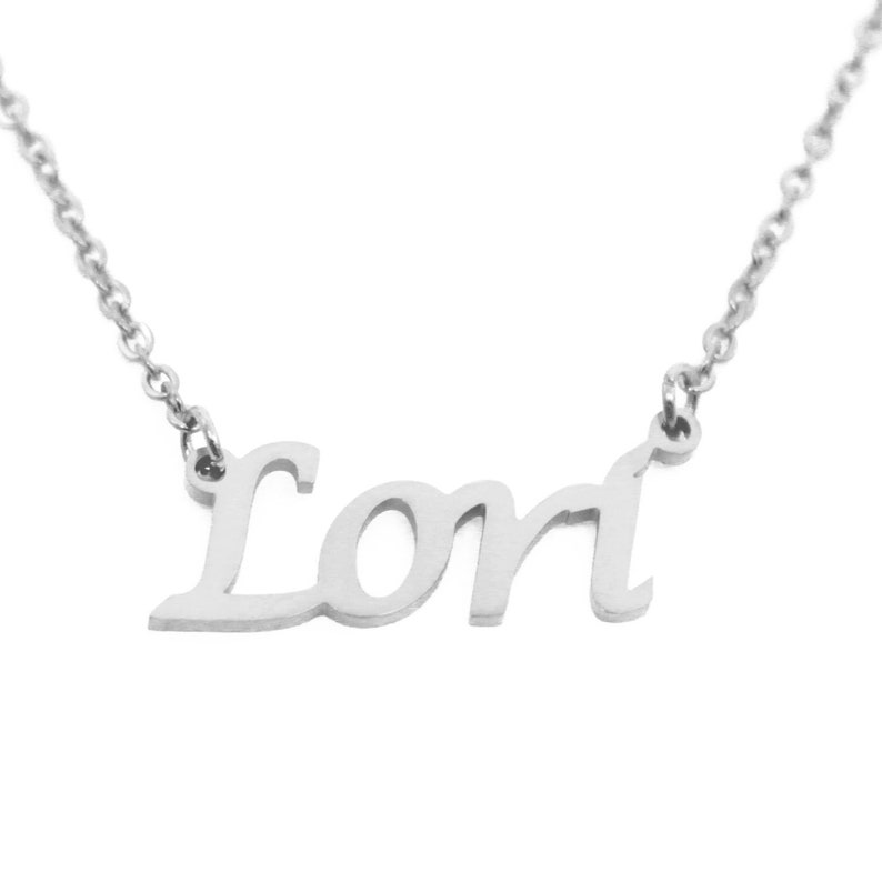 LORI Personalized Name Necklace 18ct Rose Gold/gold/silver Free Gift ...