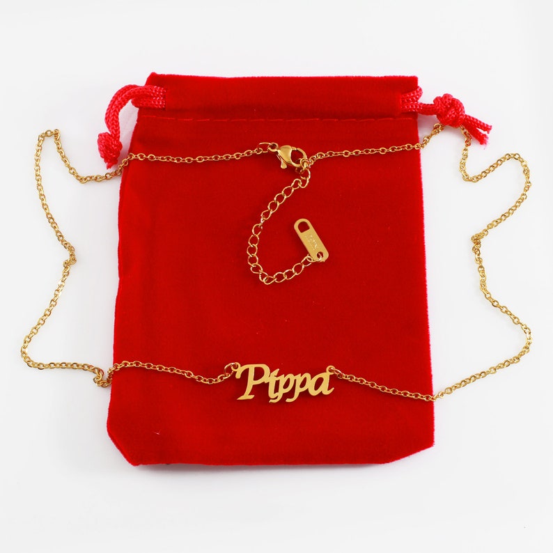 PIPPA Name Necklace Rose Gold/gold/silver Tone Free Gift - Etsy