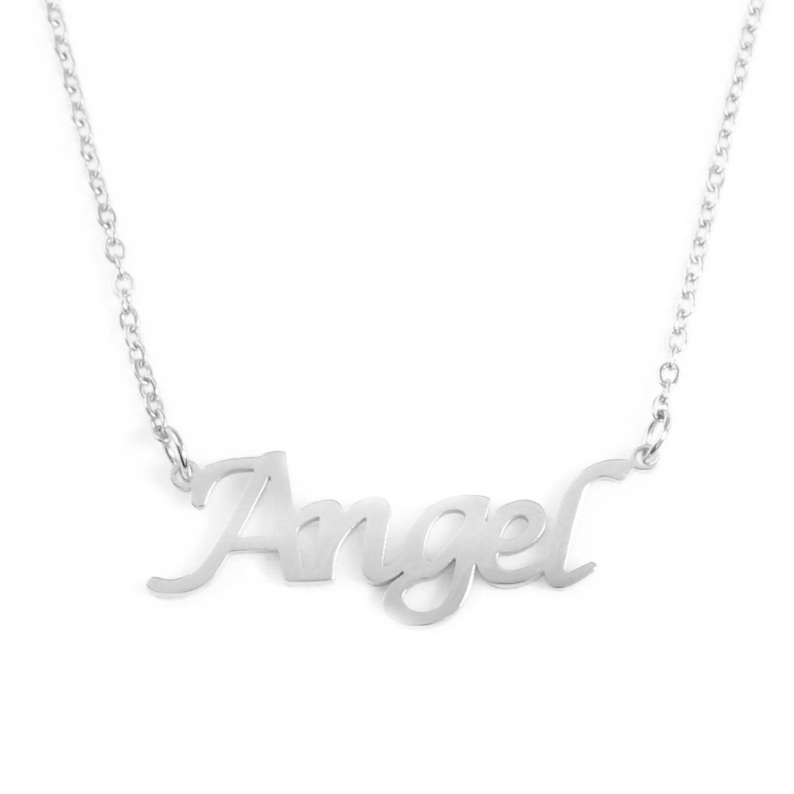 ANGEL 18ct Personalised Name Necklace Rose Gold/gold/silver - Etsy