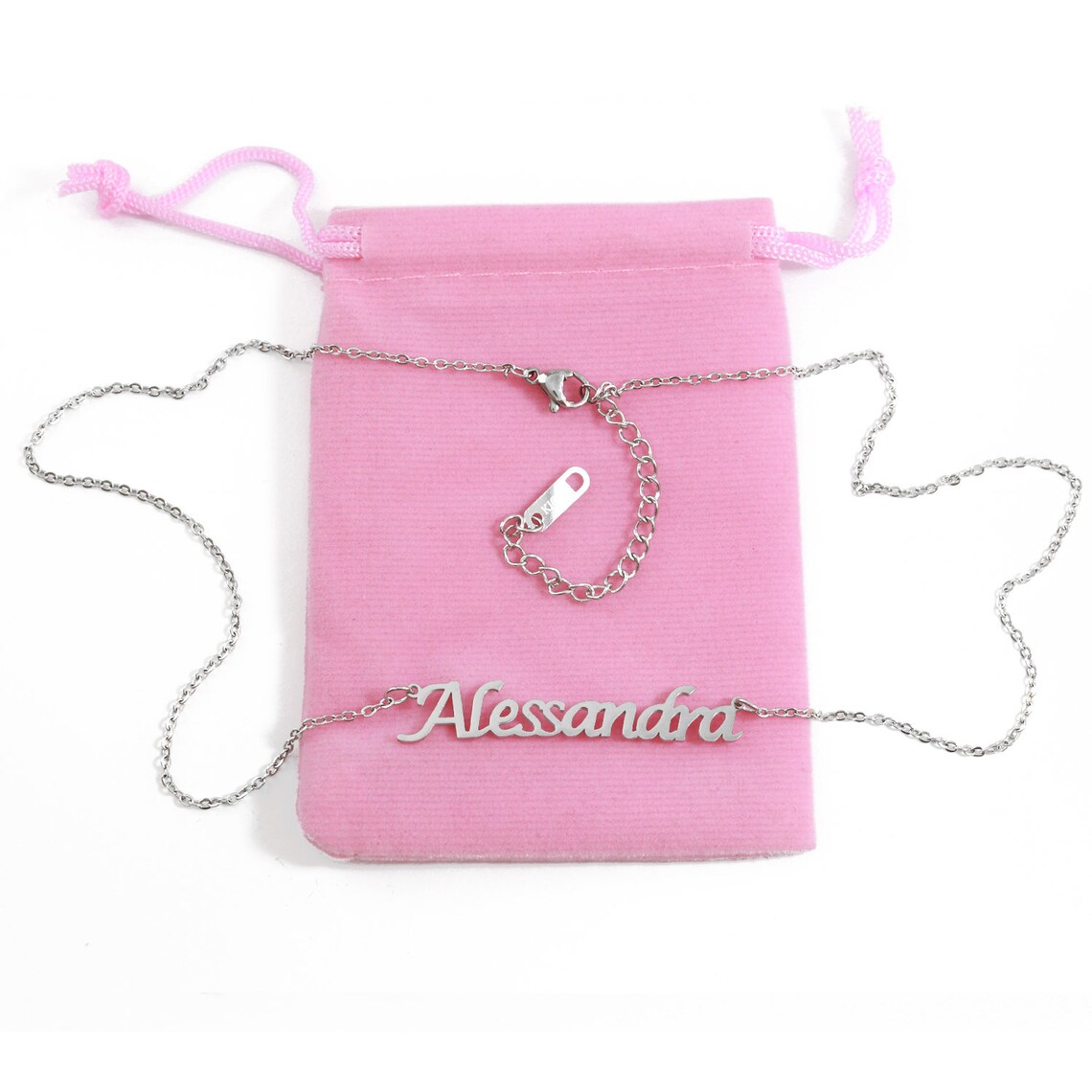 ALESSANDRA - Personalized Name Necklace - 18k Rose Gold/gold Plated ...