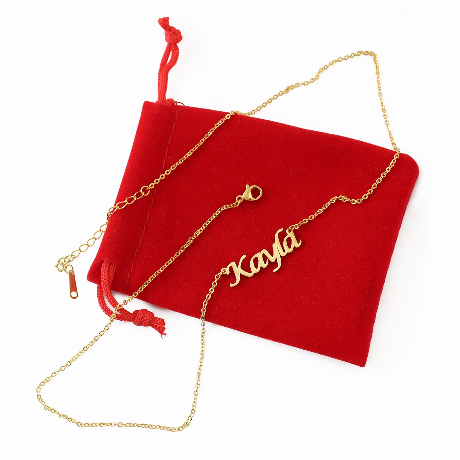 KAYLA Gold Name Necklace Personalized Jewellery Free - Etsy