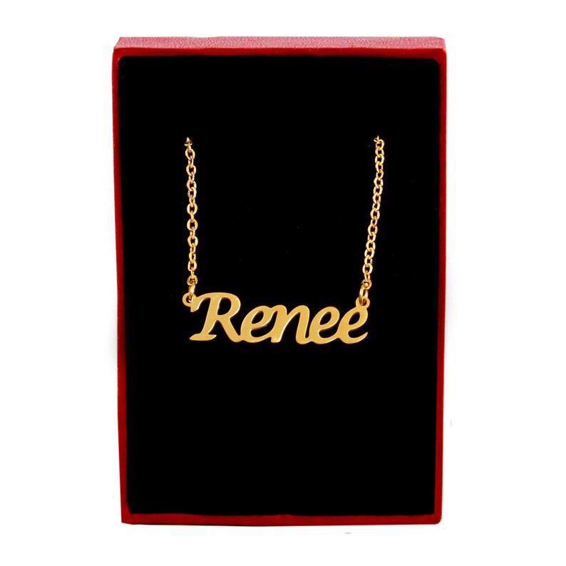 RENEE Personalized Name Necklace 18k Rose Gold/gold Plated/silver Tone ...