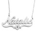 Name Necklace NATALIE Personalized Custom Made Heart Shaped 18ct Gold ...