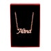 Alina Name Necklace Rose Gold/gold/silver Toned Free Gift Box & Bag ...