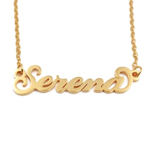SERENA - 18K Gold / Rose Gold / White Gold Plated Personalized Name ...