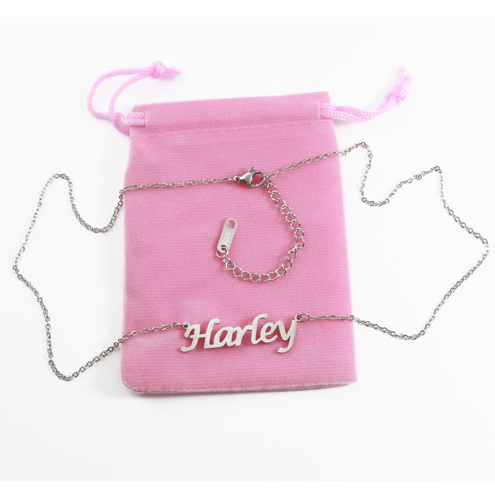 HARLEY Personalized Name Necklace 18k Rose Gold/gold - Etsy