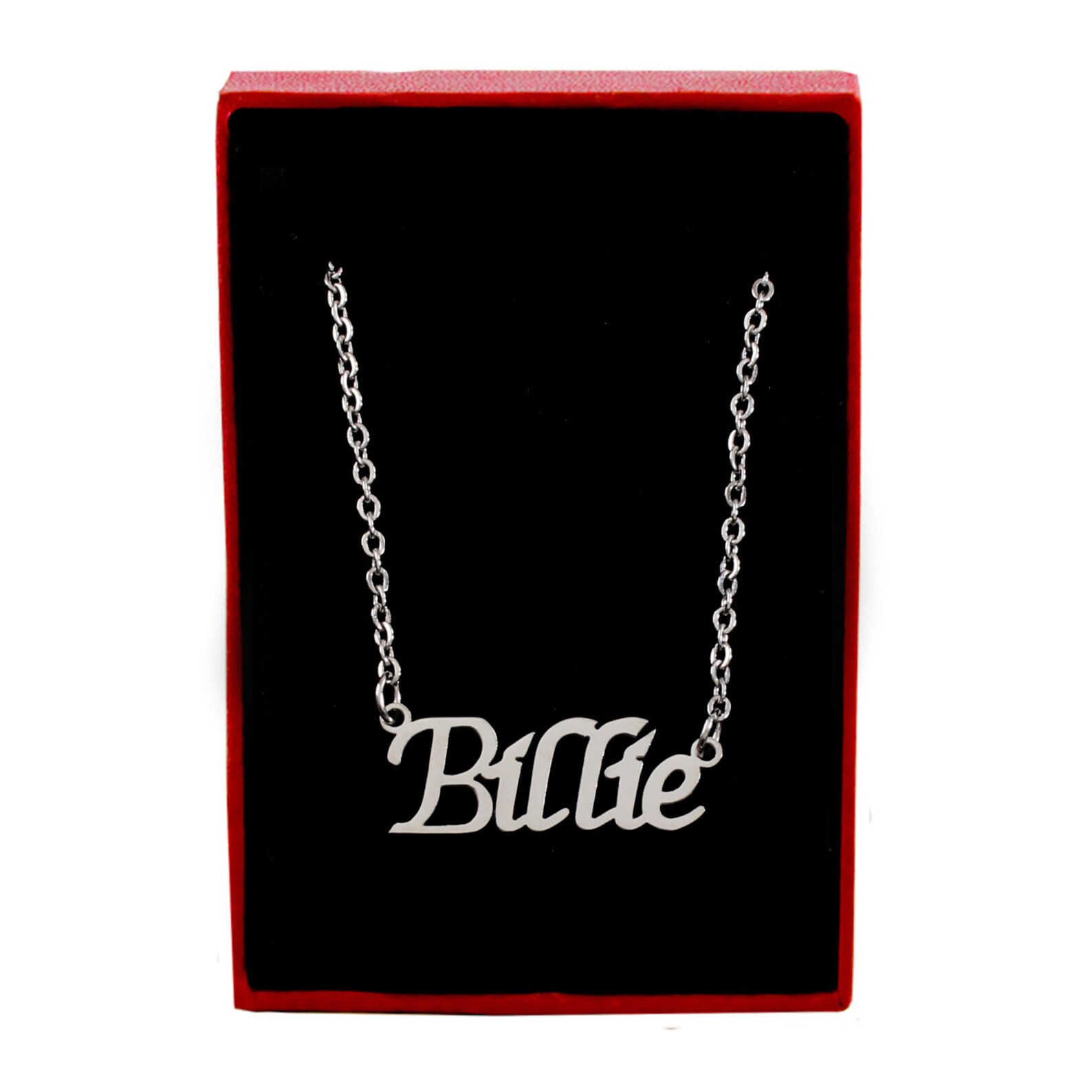 Billie - Name Necklace - Rose Gold/gold/silver Tone - Free Gift Box ...