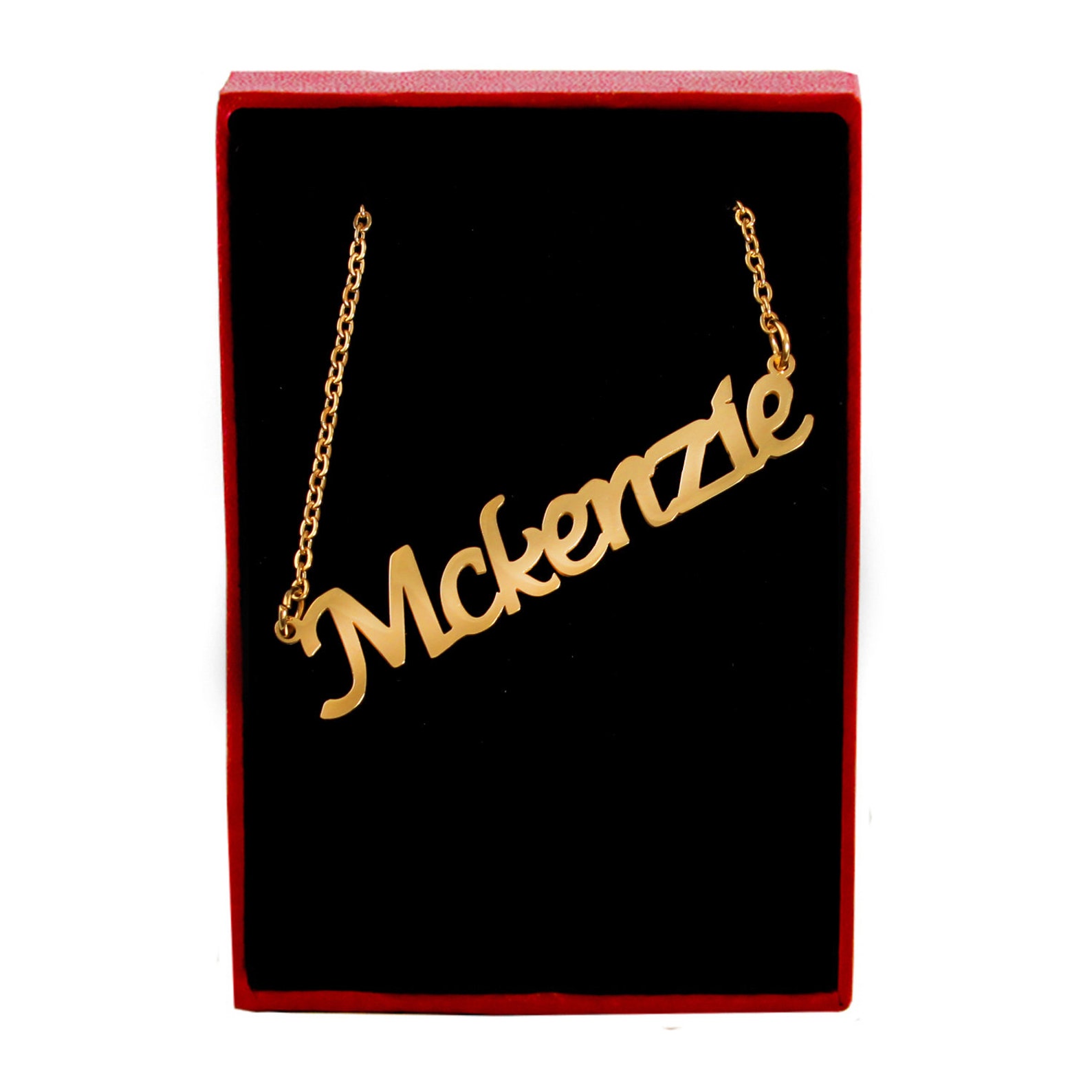 MCKENZIE - Personalized Name Necklace - 18ct Rose Gold/gold/silver ...
