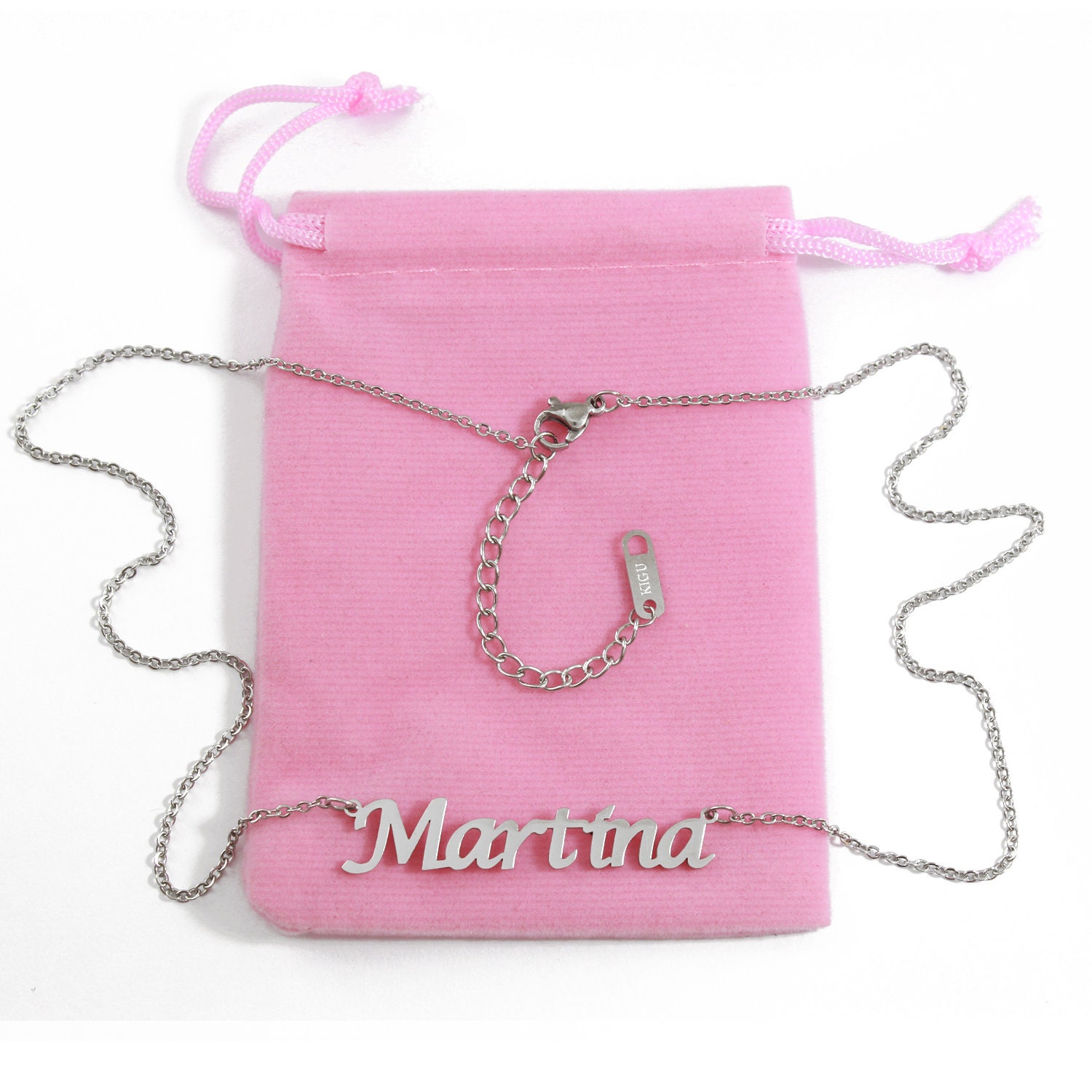 MARTINA Personalized Name Necklace 18k Rose Gold/gold - Etsy