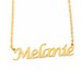 Name Necklace Melanie Personalized Jewelry Free Gift Box & Bag-custom ...