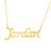 JORDAN Personalized Name Necklace 18ct Rose Gold/gold/silver Free Gift ...