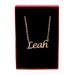 LEAH Rose Gold Name Necklace Personalized Jewellery Free - Etsy