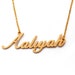 SAM Name Necklace / 18ct Gold Plated Free Gift Box & Bag Personalized ...