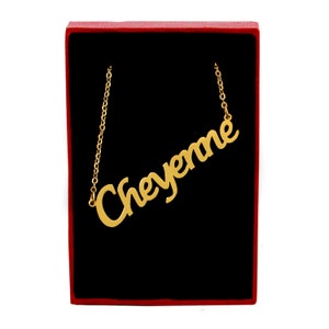 CHEYENNE Personalized Name Necklace 18k Rose Gold/gold Plated/silver ...