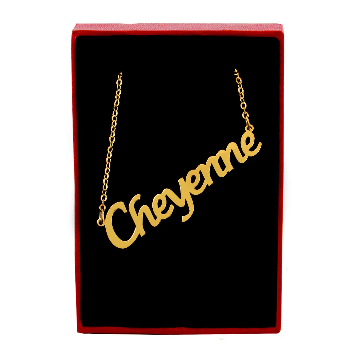 CHEYENNE Personalized Name Necklace 18k Rose Gold/gold Plated/silver ...