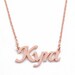 Kyra- Rose Gold Name Necklace - Personalized Jewellery - Free Gift Box ...