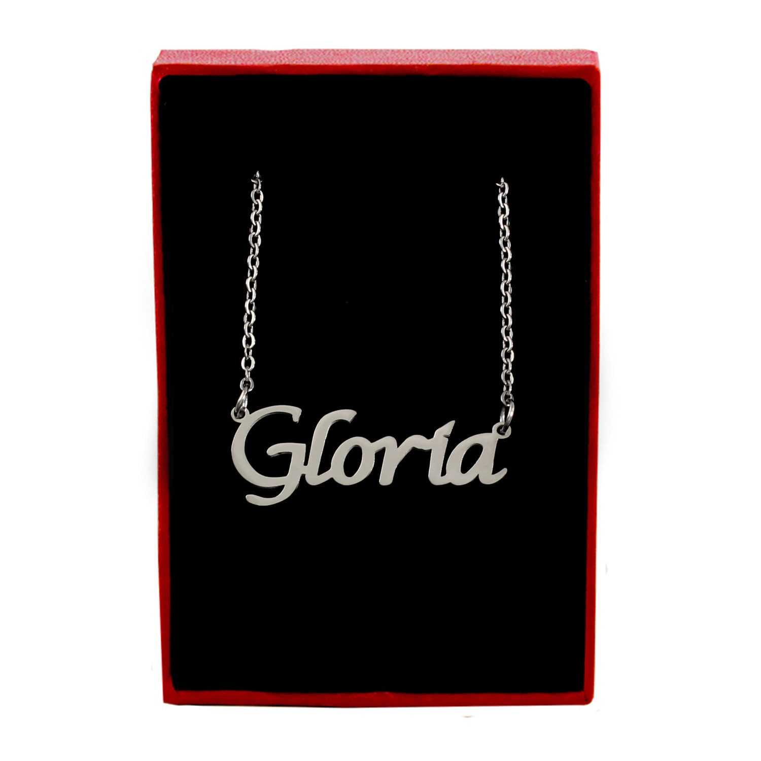 GLORIA Personalized Name Necklace 18k Rose Gold/gold - Etsy