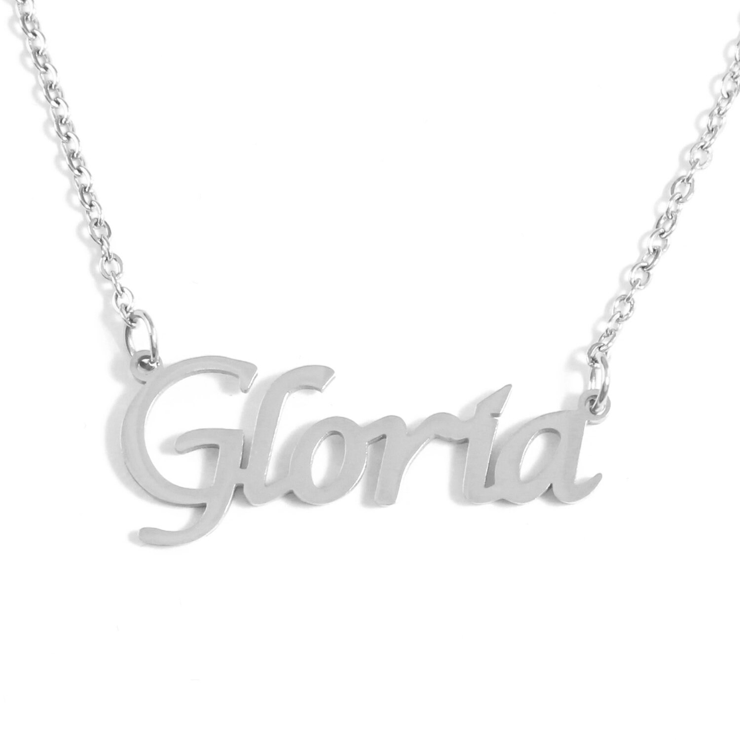 GLORIA Personalized Name Necklace 18k Rose Gold/gold - Etsy