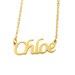 CHLOE Gold Plated Name Necklace Personalized Jewelry for Women-custom ...