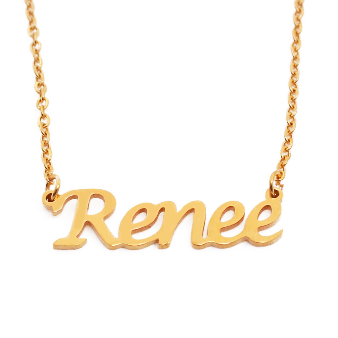 RENEE Personalized Name Necklace 18k Rose Gold/gold Plated/silver Tone ...