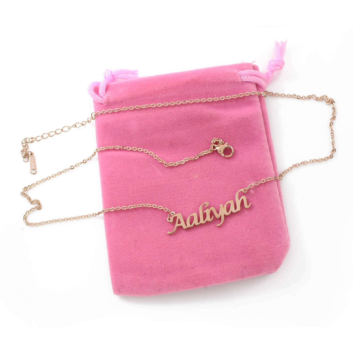 AALIYAH Gold Name Necklace Personalized Jewellery Free - Etsy