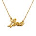 Name Necklaces With Crystals | 18k Gold Plated, Silver Tone, Rose Gold ...