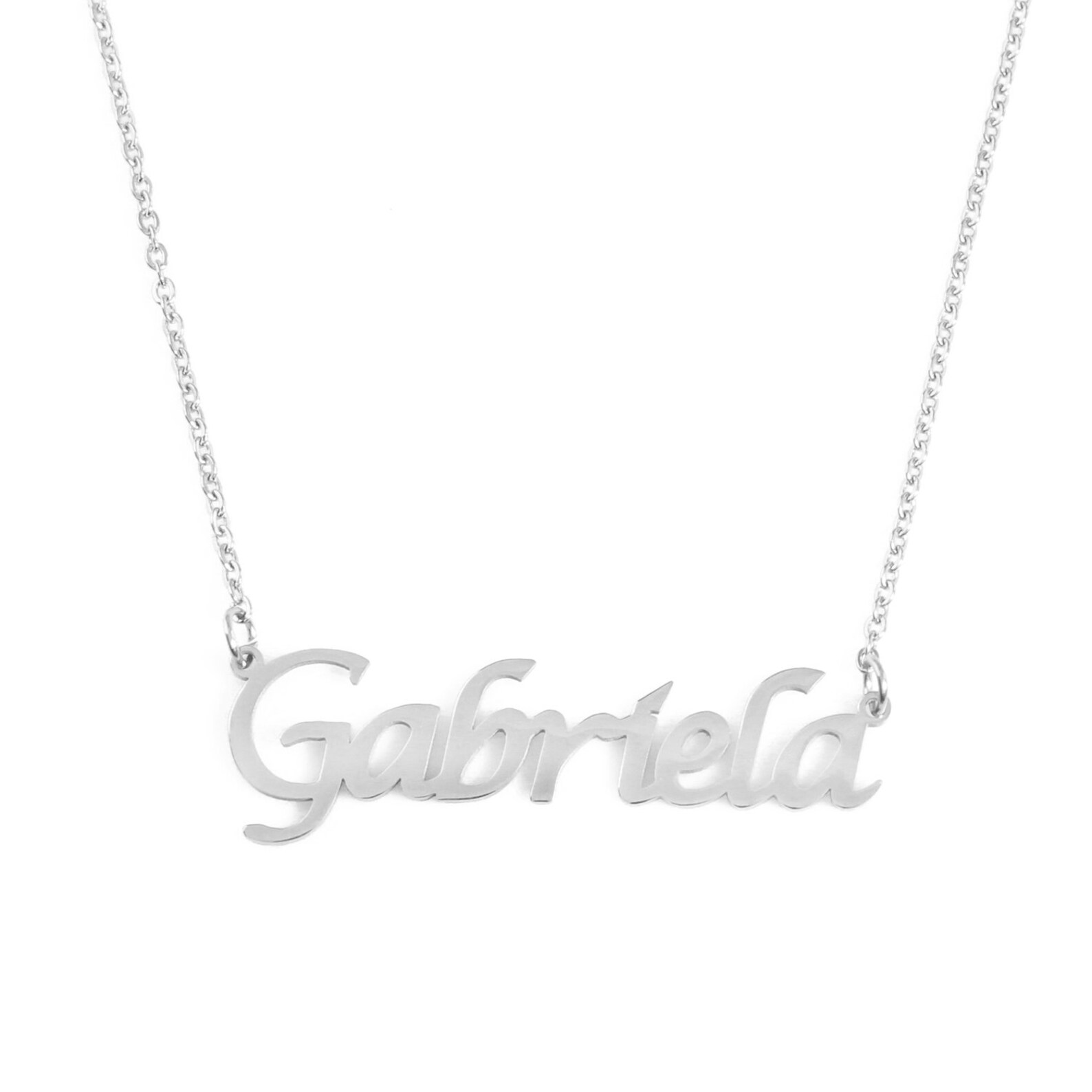 GABRIELA- Personalized Name Necklace - 18ct Rose Gold/gold/silver ...