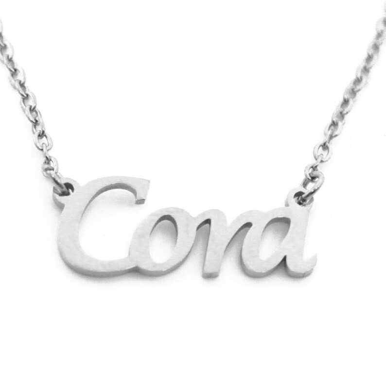 CORA - Personalized Name Necklace - 18ct Rose Gold/gold/silver - Free ...