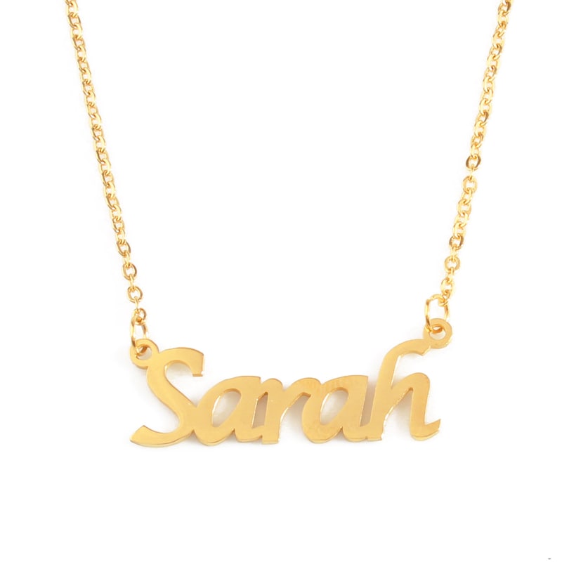 Sarah Name Necklace - Etsy