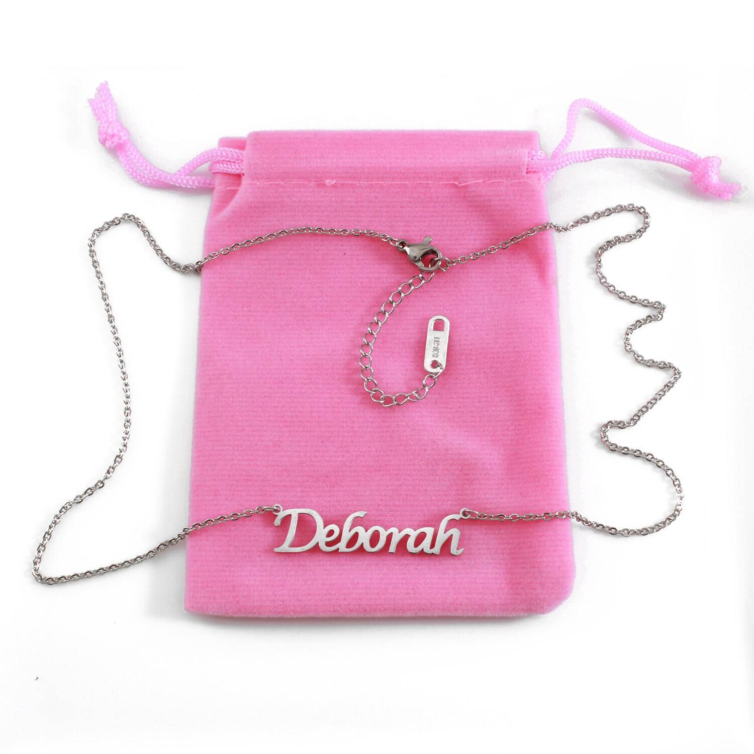 DEBORAH Name Necklace Rose Gold/gold/silver Tone Free | Etsy