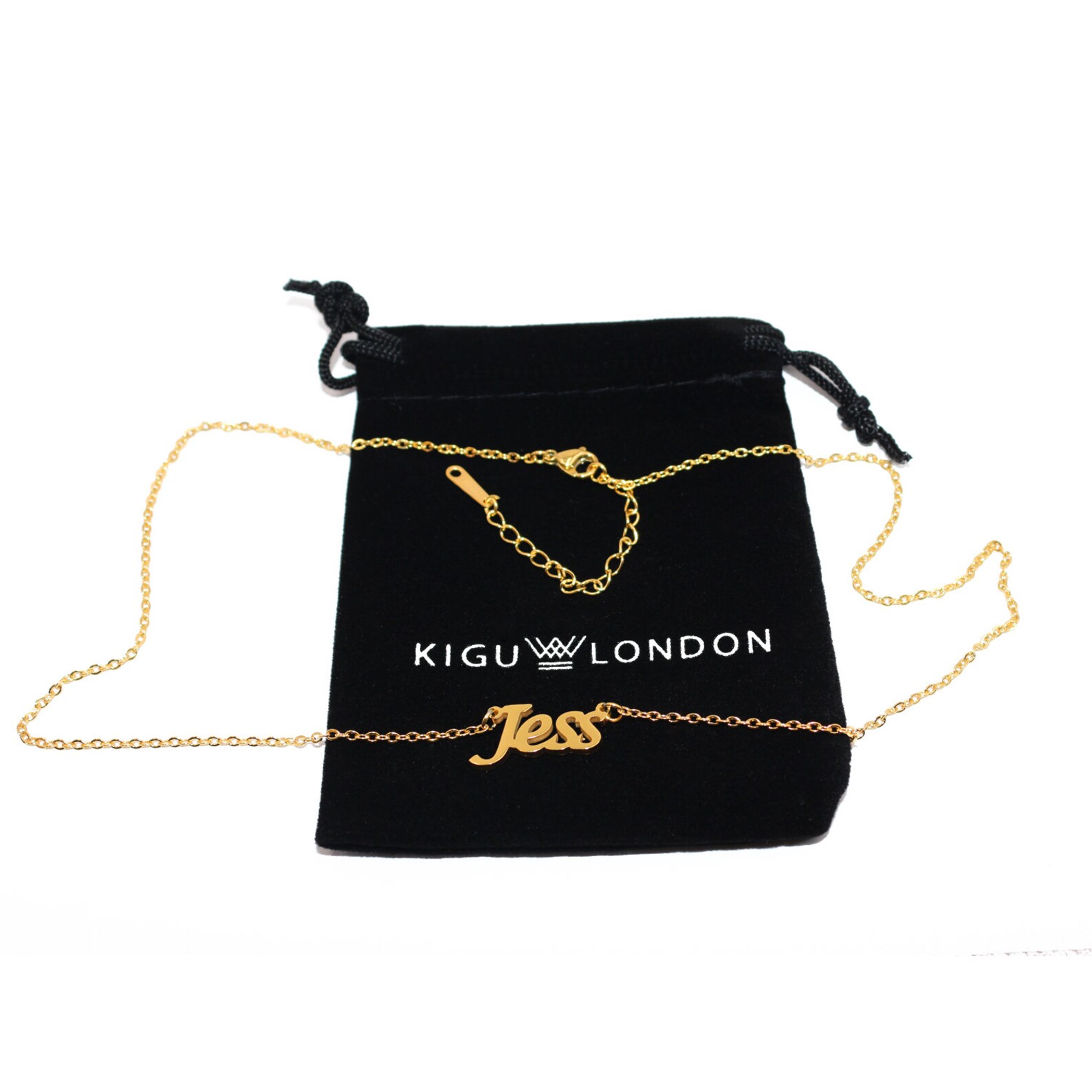 JESS Personalised Name Necklace Rose Gold/gold/silver - Etsy