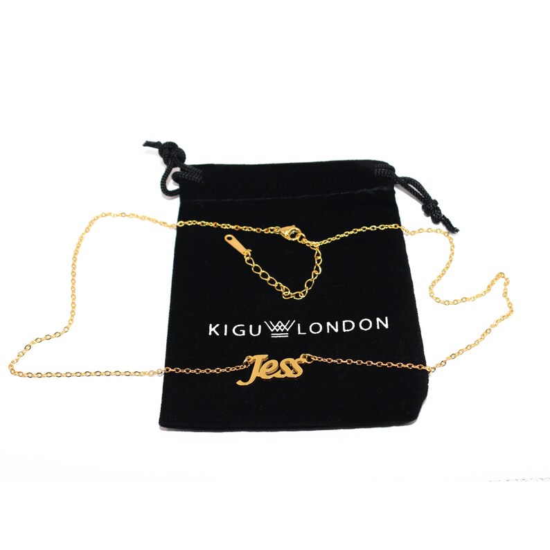 JESS Personalised Name Necklace Rose Gold/gold/silver - Etsy