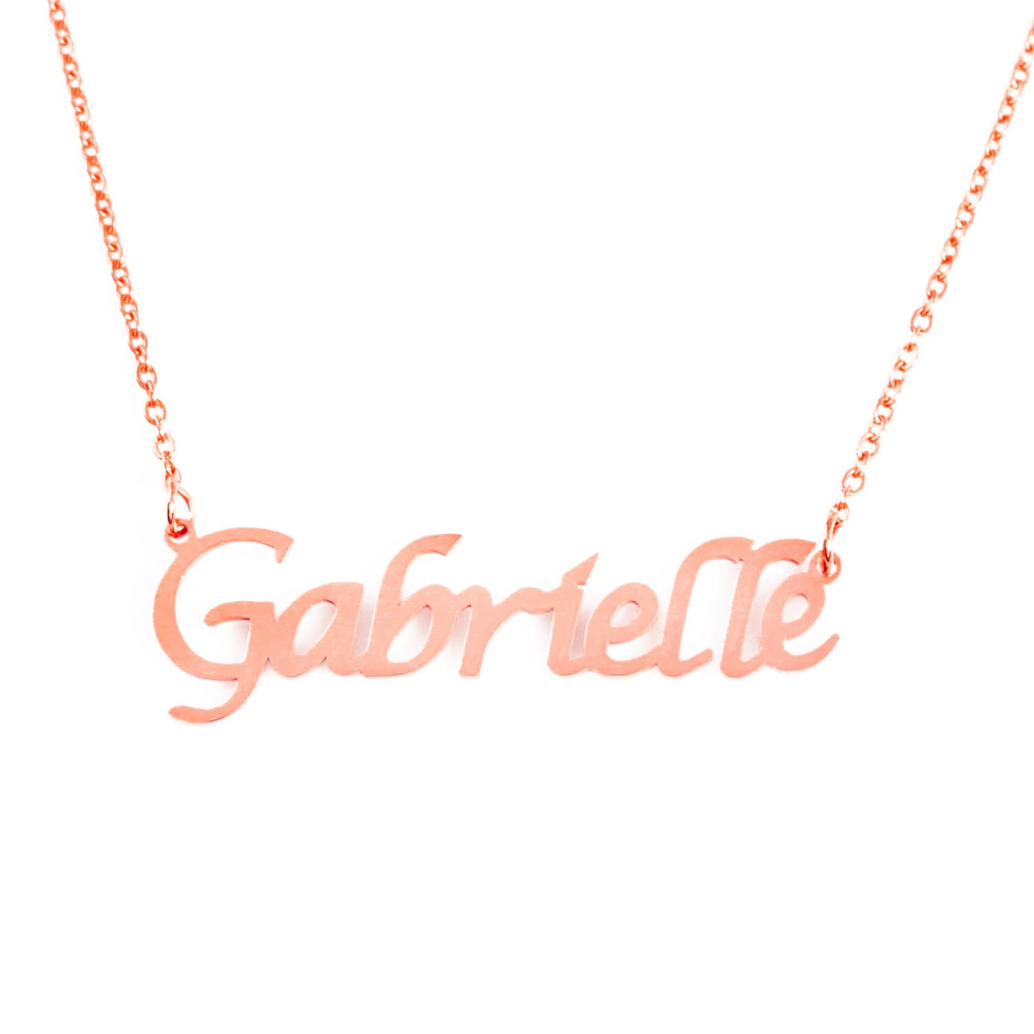 GABRIELLE Personalized Name Necklace 18ct Rose Gold/gold/silver Free ...