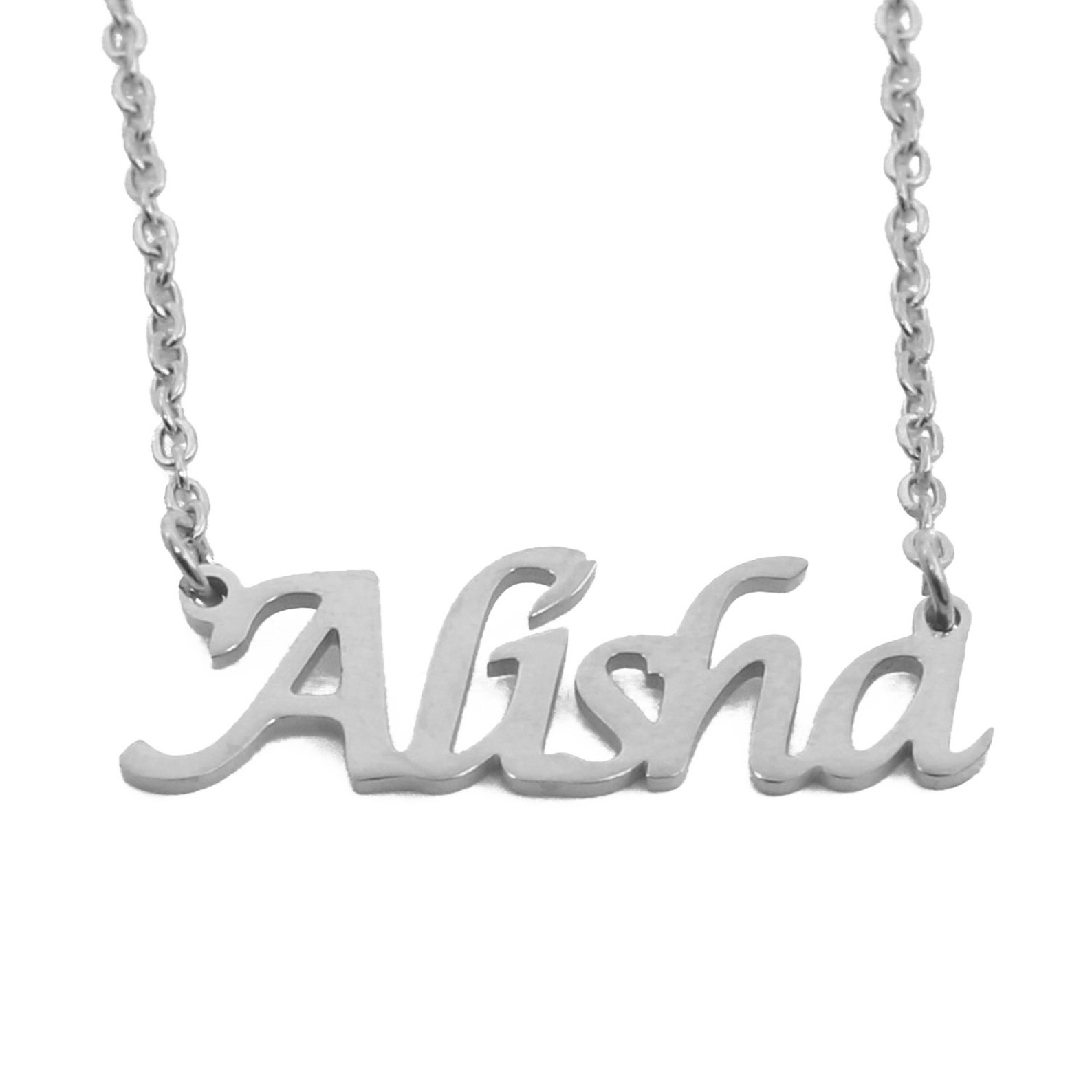ALISHA Personalized Name Necklace 18k Rose Gold/gold - Etsy