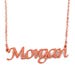MORGAN Rose Gold Name Necklace Personalized Jewellery - Etsy