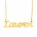 Gloria Gold Plated Heart Name Necklace Personalized Monogram Gifts for ...