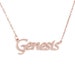 GENESIS Rose Gold Personalized Name Necklace Free Gift Box - Etsy