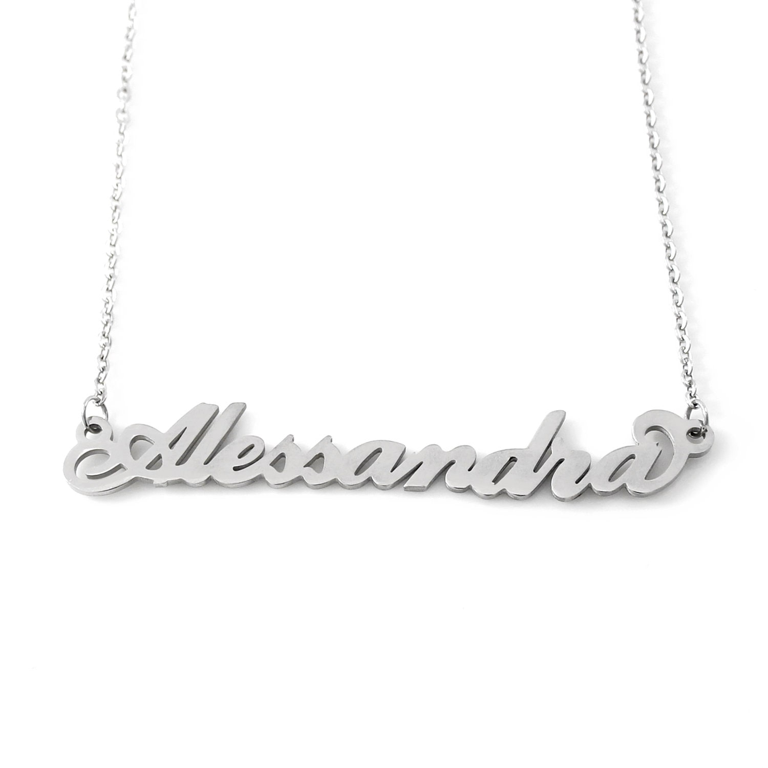 ALESSANDRA - 18K Gold / Silver Tone / Rose Gold Plated Personalized ...