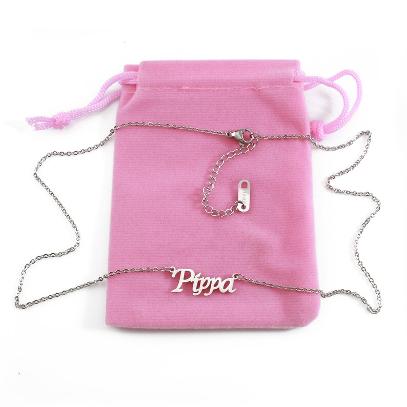 PIPPA Name Necklace Rose Gold/gold/silver Tone Free Gift - Etsy
