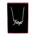 FAYE - Name Necklace - Rose Gold/gold/silver Tone - Free Gift Box & Bag ...