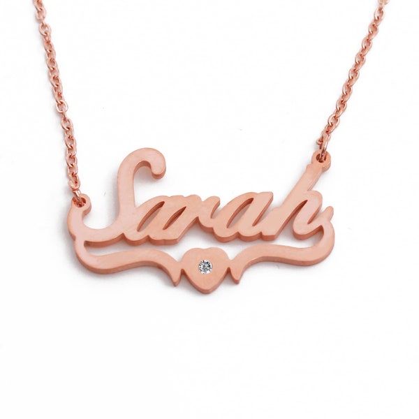 Sarah Name Necklace - Etsy