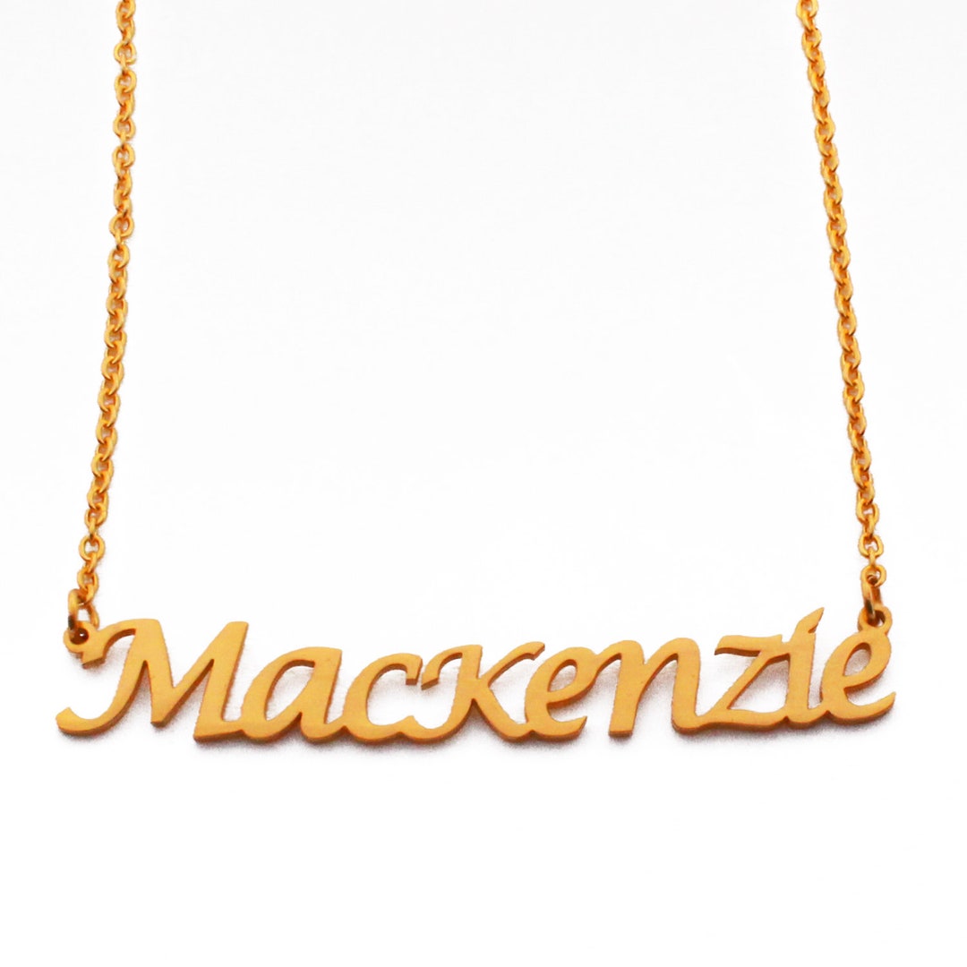 Name Necklace Mackenzie-personalized Jewelry for Women Free - Etsy
