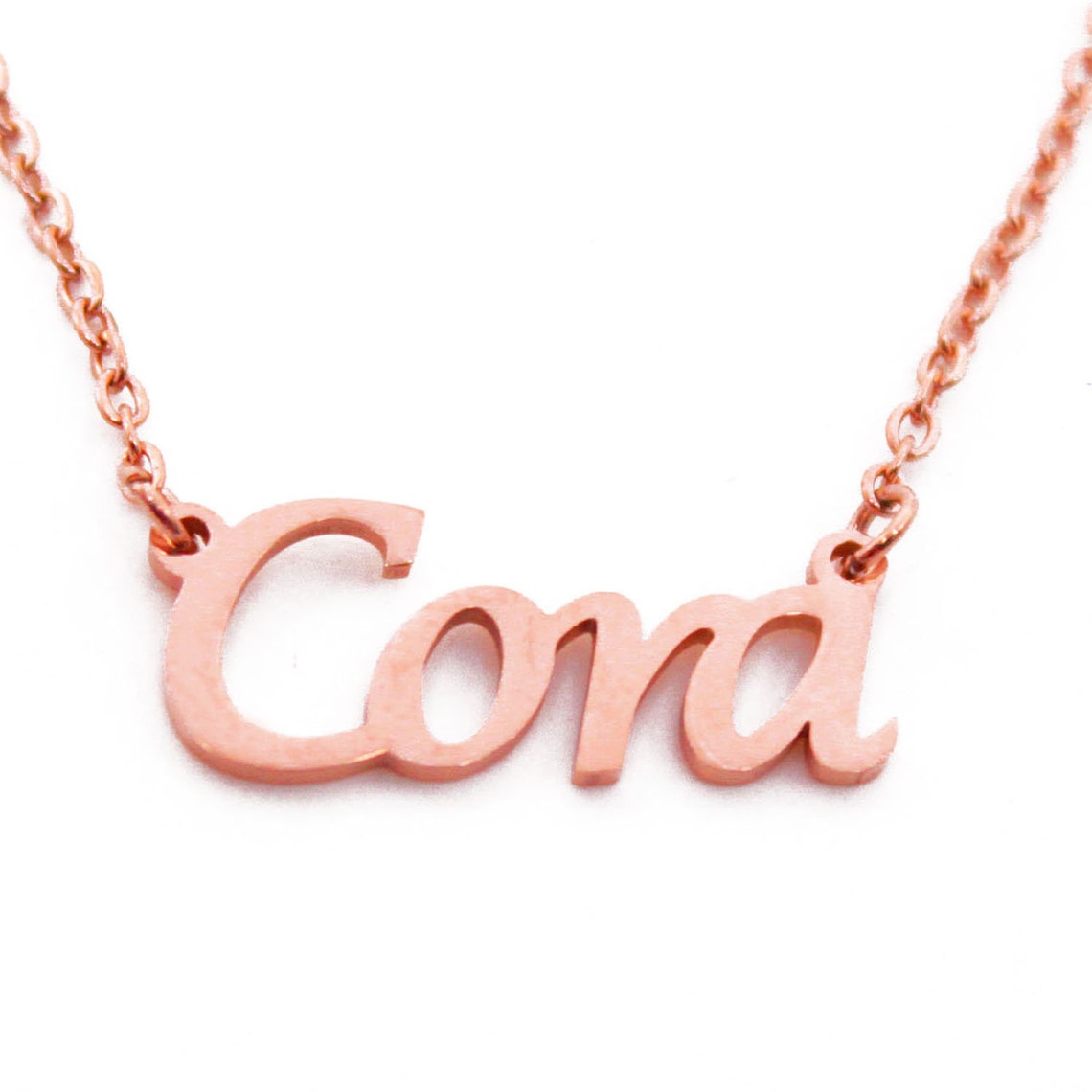 CORA Personalized Name Necklace 18ct Rose Gold/gold/silver - Etsy