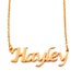 Hayley Gold Name Necklace Personalized Jewellery Free Gift Box & Bag ...