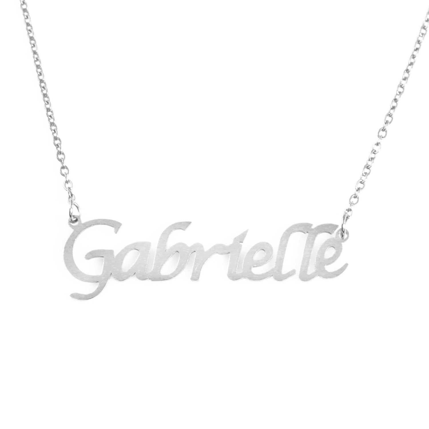 GABRIELLE- Personalized Name Necklace - 18ct Rose Gold/gold/silver ...