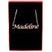MADELINE - Rose Gold Name Necklace - Personalized Jewellery - Free Gift ...