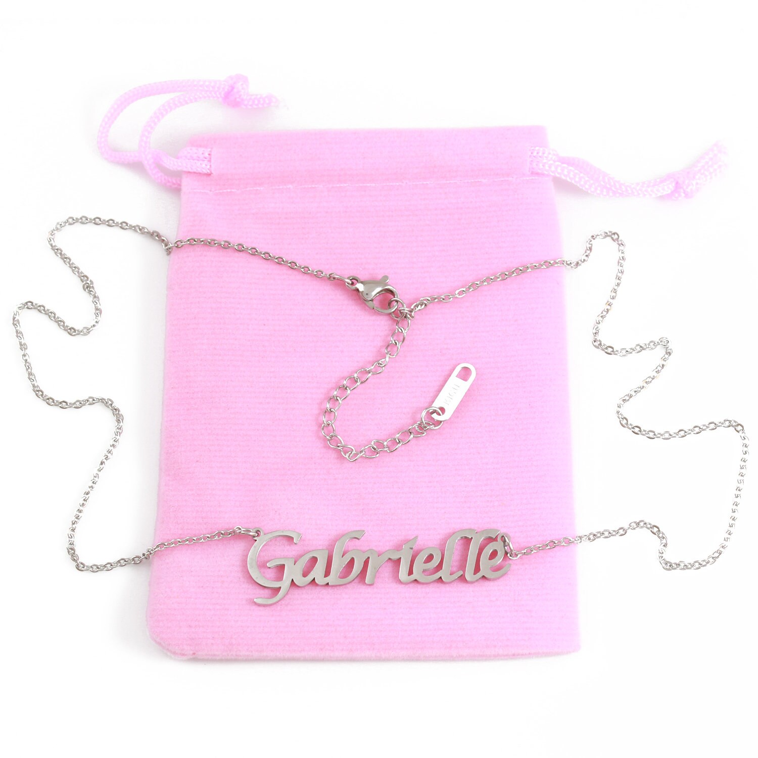 GABRIELLE- Personalized Name Necklace - 18ct Rose Gold/gold/silver ...