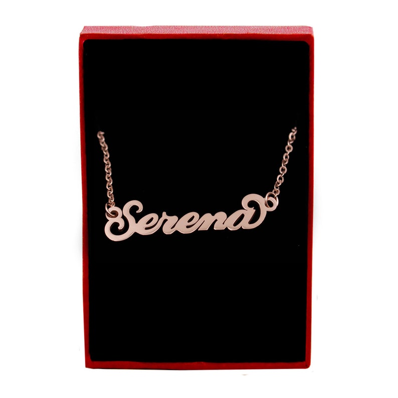 SERENA - 18K Gold / Rose Gold / White Gold Plated Personalized Name ...