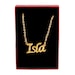 ISLA- Personalized Name Necklace - 18ct Rose Gold/gold/silver - Free ...